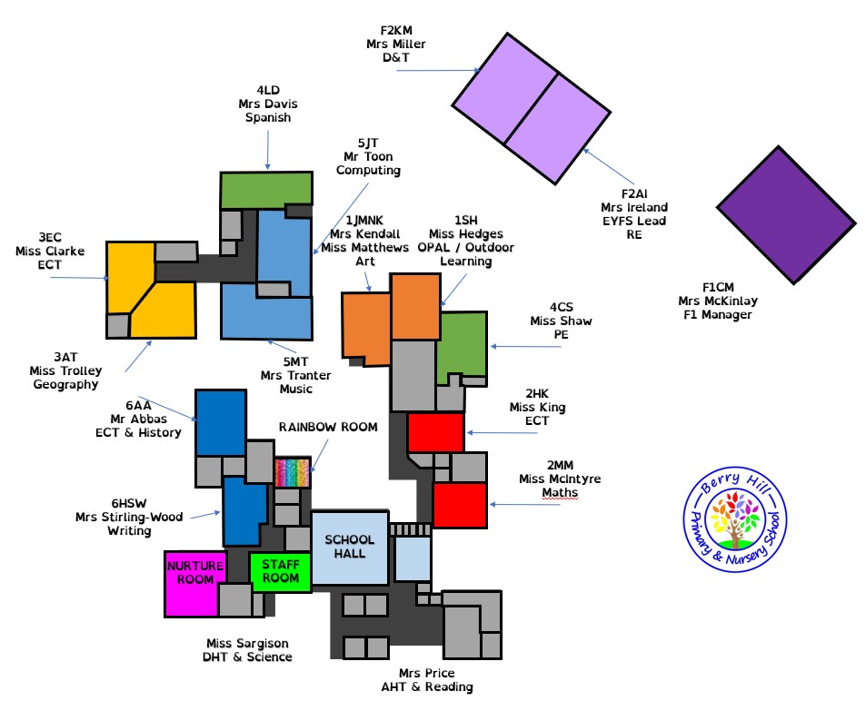 Berry Hill Primary & Nursery School - Map of Berry Hill